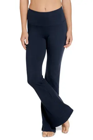 JOCKEY Cotton Stretch Slim Yoga Flare Pant - Navy