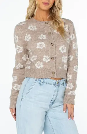 Roxy Meadow Cardigan - Doeskin
