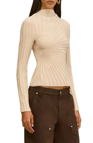 Cult Gaia Paulette Ribbed Top