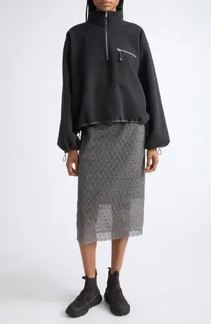 Cecilie Bahnsen Bria Meadow Embroidery Cotton Blend Skirt