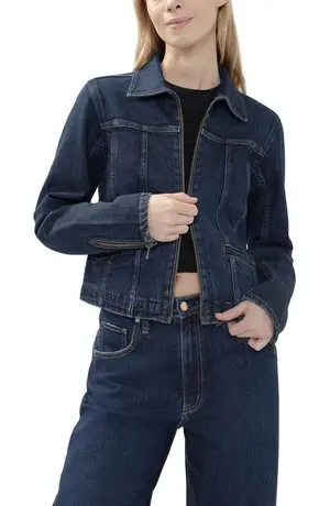 SILVER JEANS CO. Denim Moto Jacket