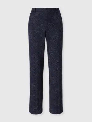 Missoni Striped Wool And Viscose Knit Trousers - Multicoloured
