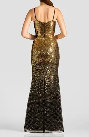 Dress The Population Giovanna Sequin Sleeveless Mermaid Gown