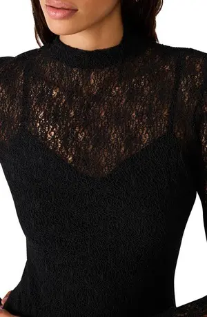 Steve Madden Vivienne Long Sleeve Lace Minidress