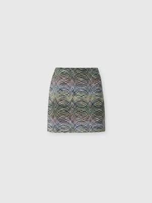 Missoni Space-dye Viscose Lamé Mini Skirt