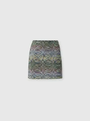 Missoni Space-dye Viscose Lamé Mini Skirt - Multicoloured