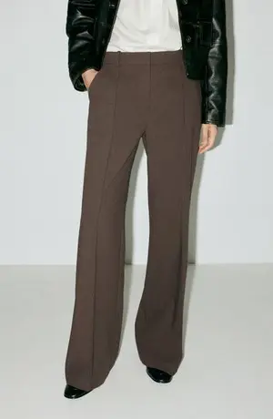 Mango Seamed Flare Pants