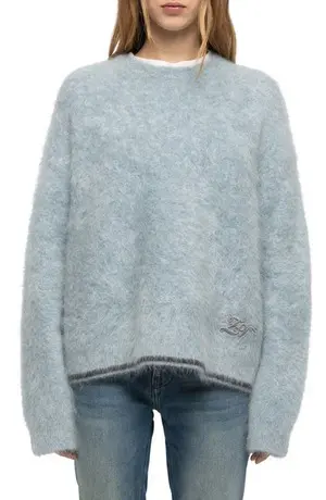 Zadig&Voltaire Markuz Logo Embroidery Sweater - Frozen