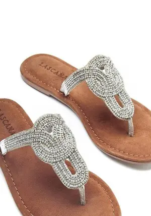 LASCANA Decorative Bead Sandals