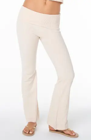 Roxy Couch Surf Knit Pants - Parchment