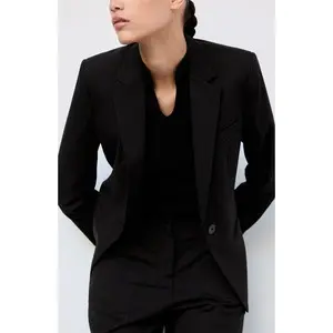 Mango Notch Collar Blazer