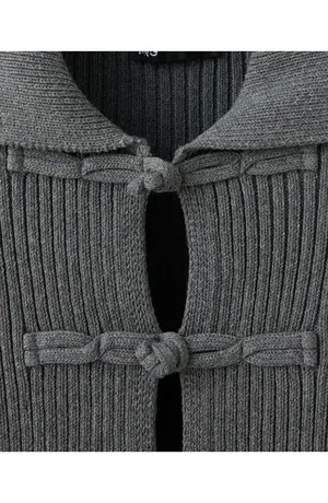 Mango Toggle Rib Cardigan