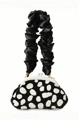 BRUNNA.CO The Arnoldi Orca Hand-beaded Clutch