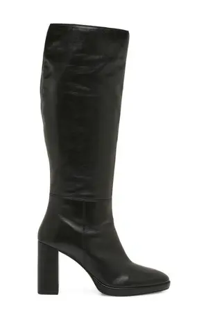 Vince Camuto Lucina Leather Knee High Boot - Black