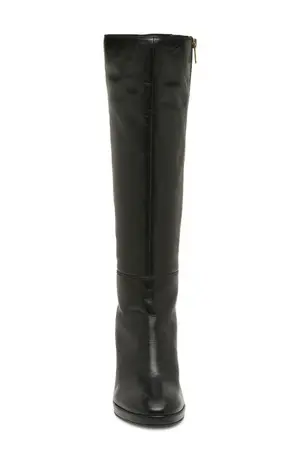 Vince Camuto Lucina Leather Knee High Boot - Black