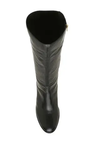 Vince Camuto Lucina Leather Knee High Boot - Black