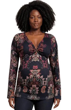 CACHE COEUR Maternity & Nursing Long Sleeve T-shirt Tina - Multicolor