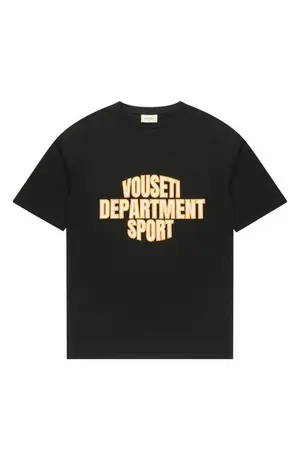 VOUSETI Team Logo Appliqué Cotton T-shirt