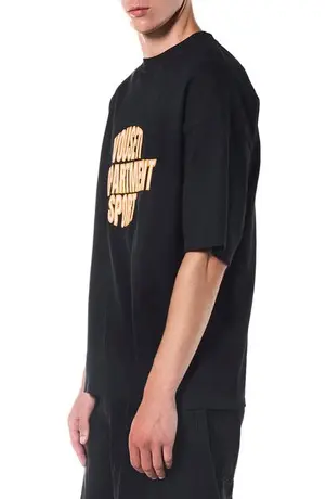 VOUSETI Team Logo Appliqué Cotton T-shirt