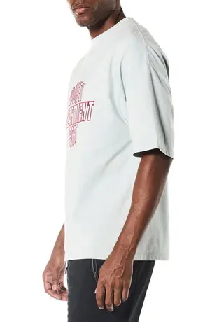 VOUSETI Team Logo Appliqué Cotton T-shirt