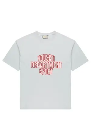 VOUSETI Team Logo Appliqué Cotton T-shirt