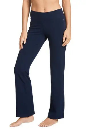 JOCKEY Cotton Stretch Slim Bootleg Pant - Thunder Blue