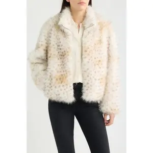 APNY Snow Lynx Faux Fur Jacket