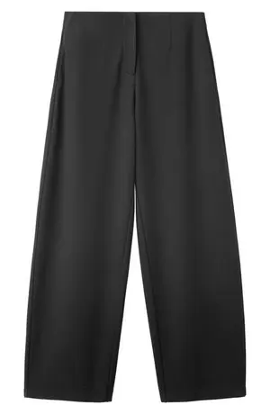 Mango Straight Leg Pants - Black