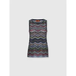 Missoni Sleeveless Chevron Viscose-blend Top