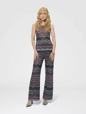 Missoni Sleeveless Chevron Viscose-blend Top