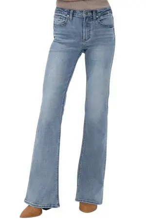 SILVER JEANS CO. Most Wanted Mid Rise Flare Jeans