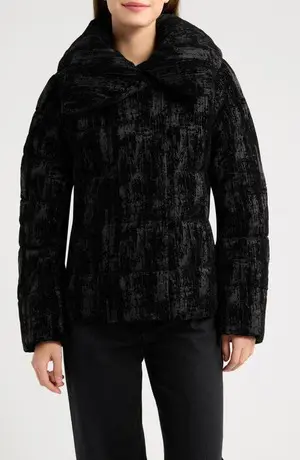 CECE DUPRAZ Snap Front Short Puffer Jacket