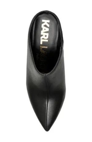 Karl Lagerfeld Paris Langsten Heeled Mule - Black