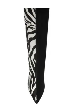 Steve Madden Lysara Knee High Boot - Zebra Mult