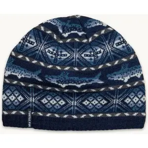 Turtle Fur Merino Wool Trout Beanie - Navy
