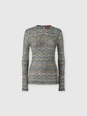 Missoni Long-sleeve Viscose-blend Sweater With Sequins - Multicoloured
