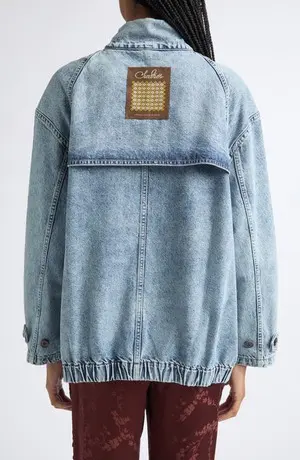 SIEDRES Polca Oversize Cotton Denim Jacket
