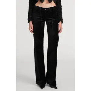 FRAME The Velvet Gray Flare Leg Jeans - Black