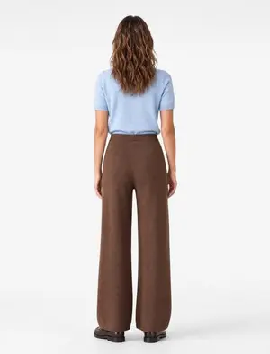 Koton High Rise Wool Blend Knit Trousers