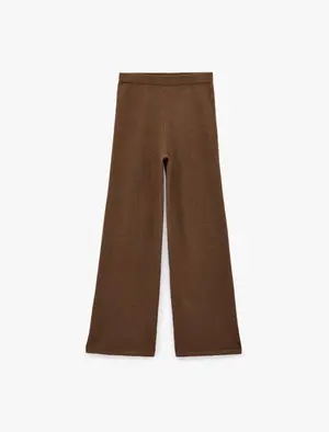 Koton High Rise Wool Blend Knit Trousers