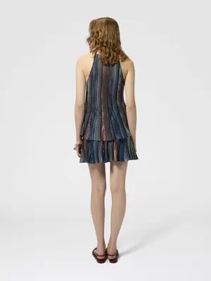 Missoni Flared Space-dye Viscose Lamé Mini Skirt