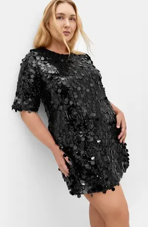 City Chic Adorn Sequin Minidress