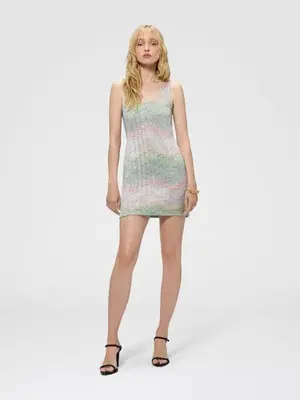 Missoni Dégradé Knit Mini Dress With Sequins - Multicoloured
