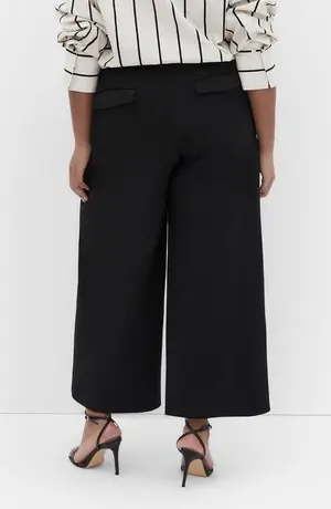 City Chic Peyton Wide Leg Ponte Pants