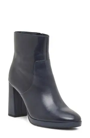 Vince Camuto Laylei Faux Leather Bootie - Deep Navy