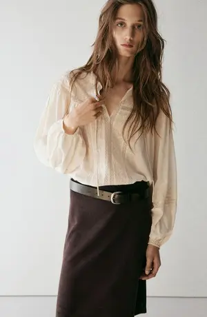Mango Fine Knit Skirt