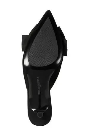 Karl Lagerfeld Paris Larina Pointed Toe Mule - Black