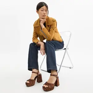 COACH OUTLET Block Heel Sandal In Signature Chenille