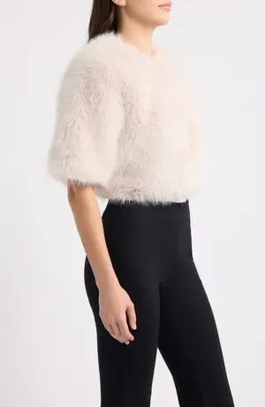 Anne Klein Faux Fur Shrug