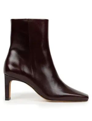 BOBBIES Amanda Heeled Ankle Boots - Cabernet